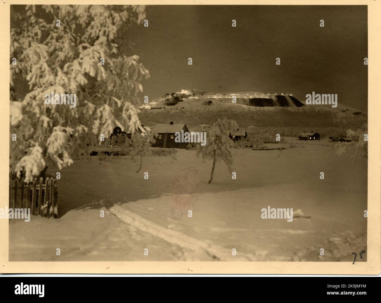 Rimfrost motifs from Luossavaara Stock Photo - Alamy