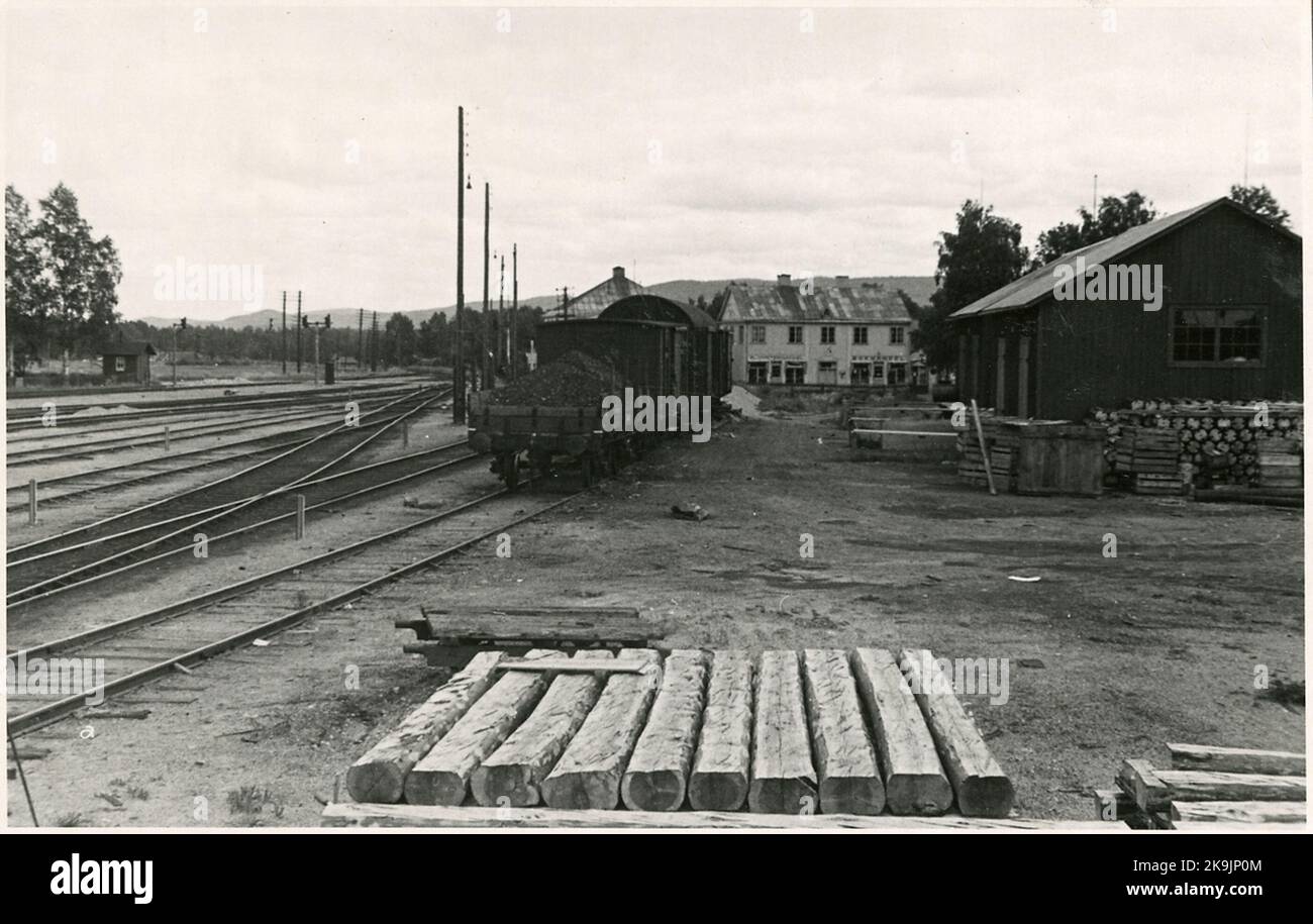 Ånge station environment Stock Photo - Alamy