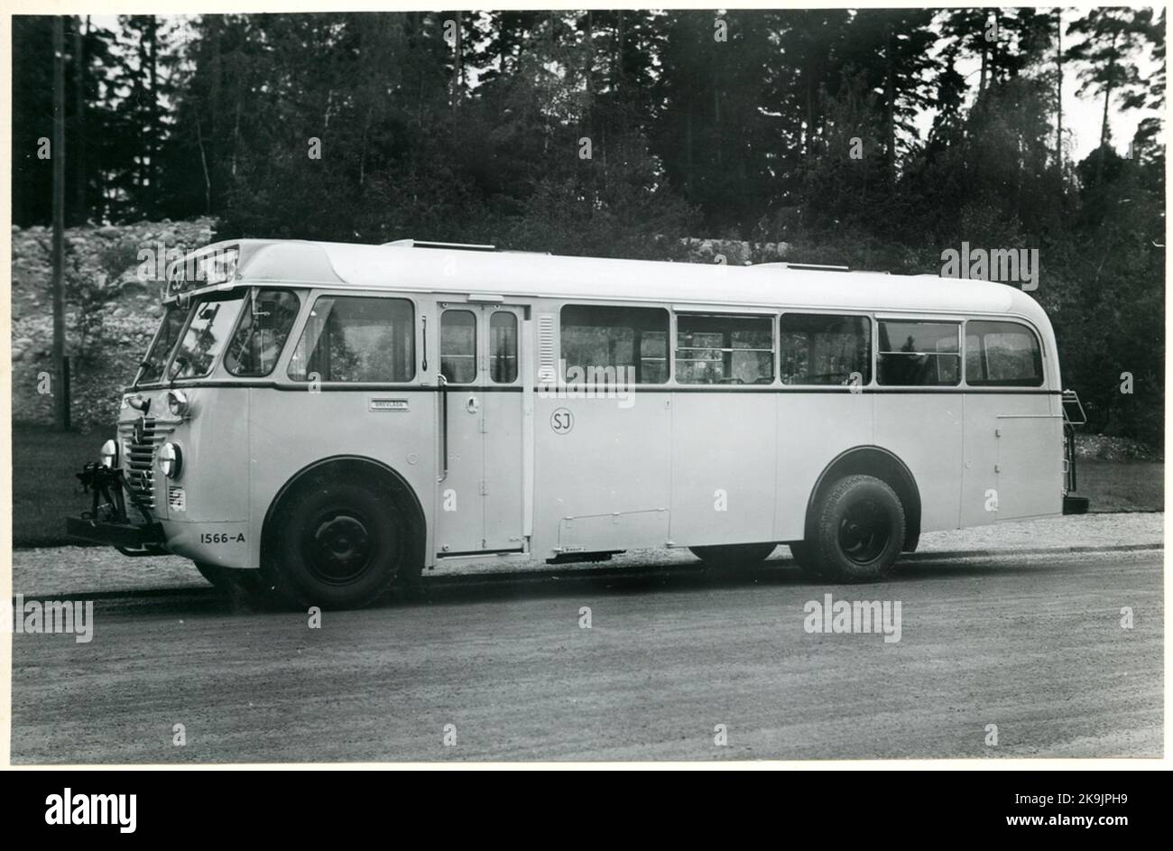 State Railways, SJ Bus 1566-A Stock Photo - Alamy