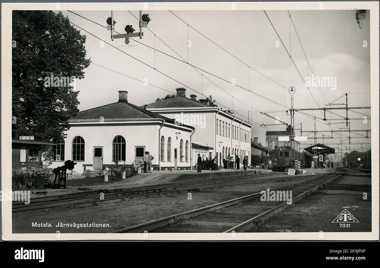 Motala railway station Stock Photo - Alamy