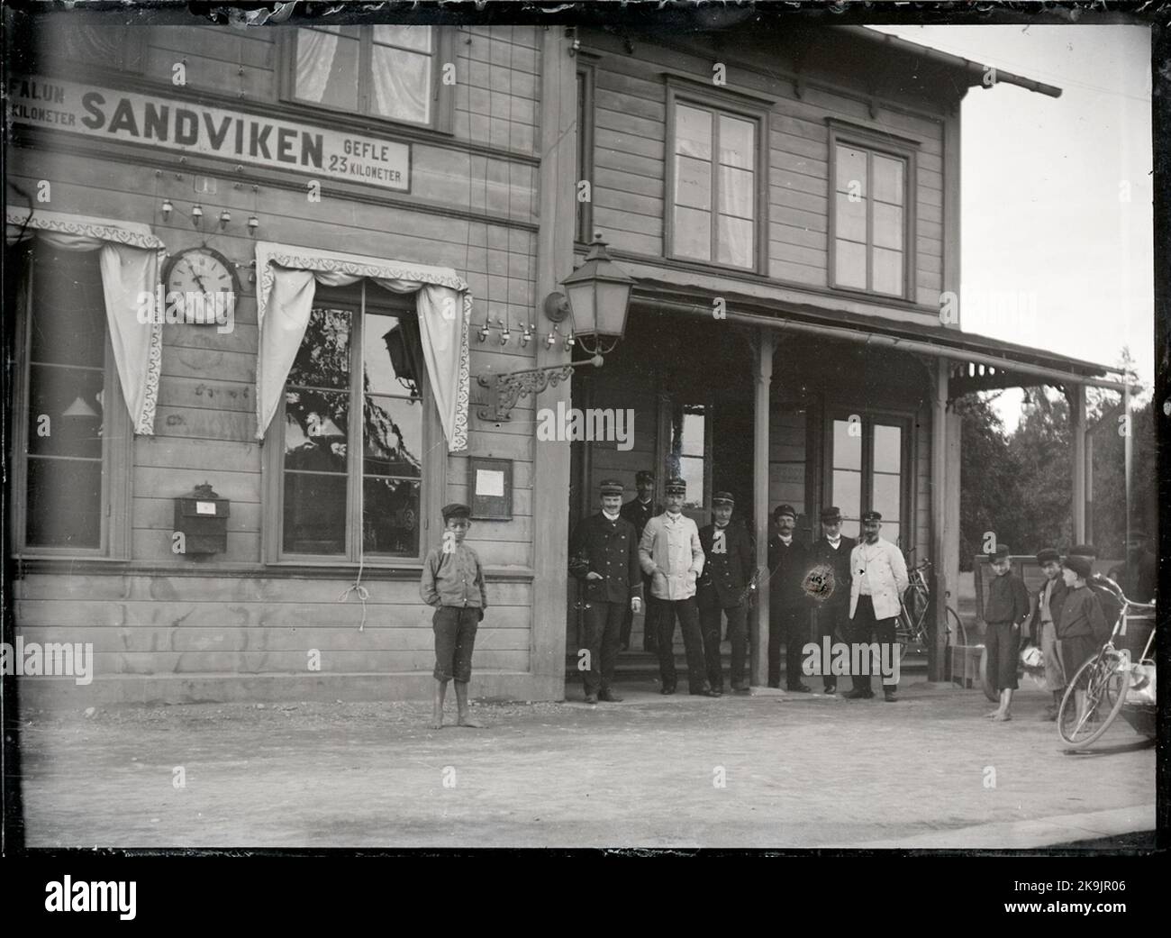 Sandviken's old station Stock Photo - Alamy