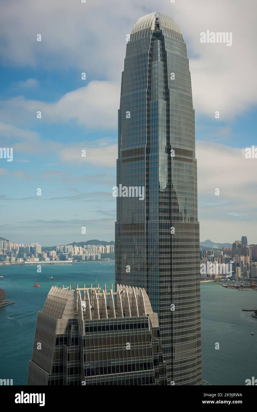 Detail of the roof structure of 1ifc and the upper half of 2ifc, Hong ...