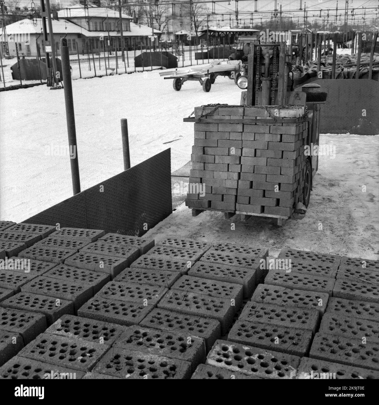 Tegel loading at Sala station, stn Stock Photo - Alamy
