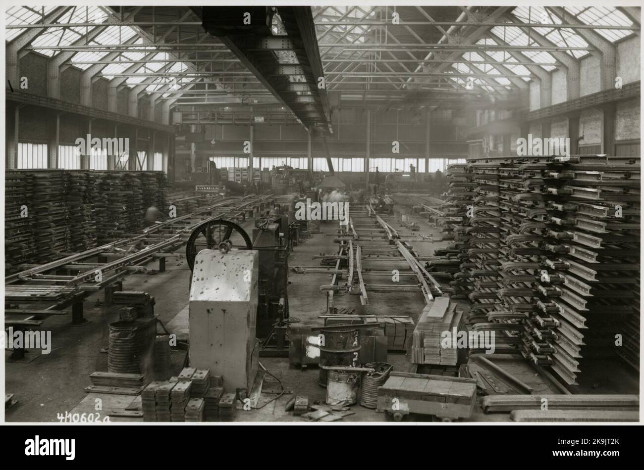 Factory where it is manufactured to switch April 1958 Stock Photo - Alamy