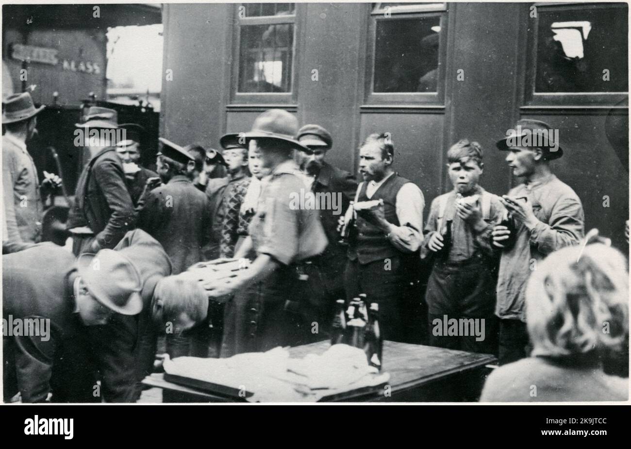 Hallsberg. From refugee transport during the war years Stock Photo - Alamy