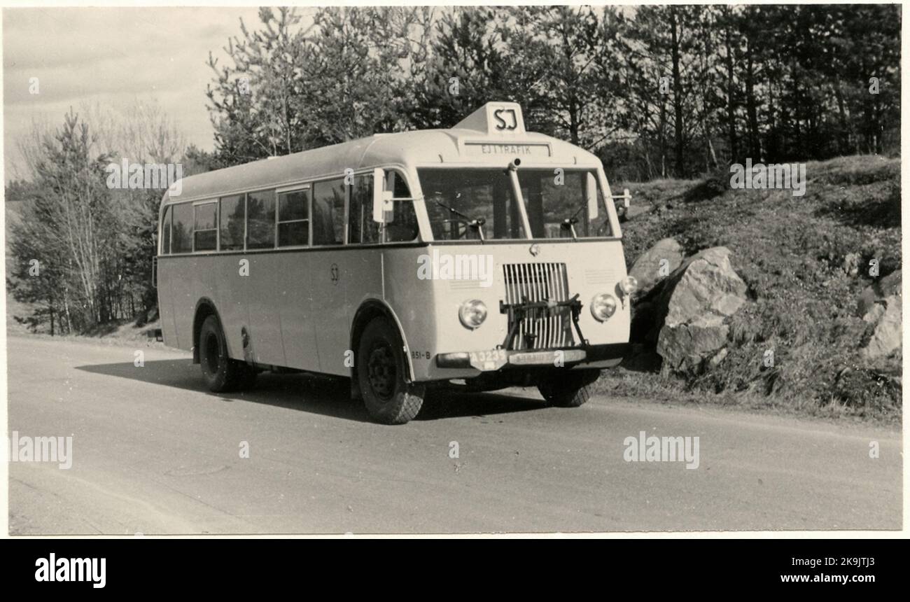 State Railways, SJ Bus 851-B Stock Photo - Alamy