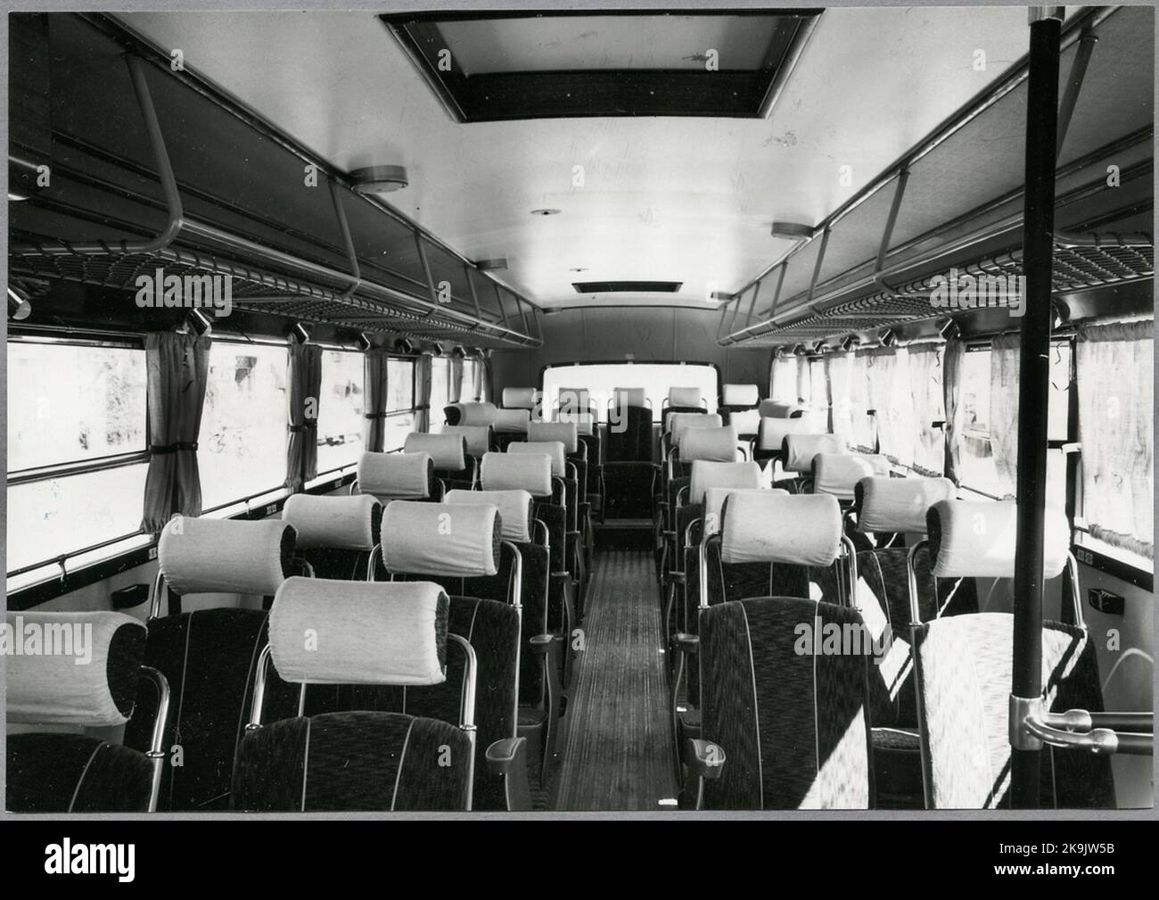 State Railways, SJ Tourist bus. Interior seen with direction back in ...