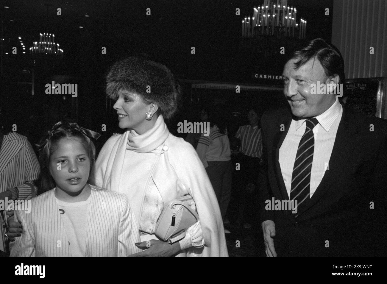 Joan Collins and Katyanna Kass with and Ron Kass at the 1983 Young ...