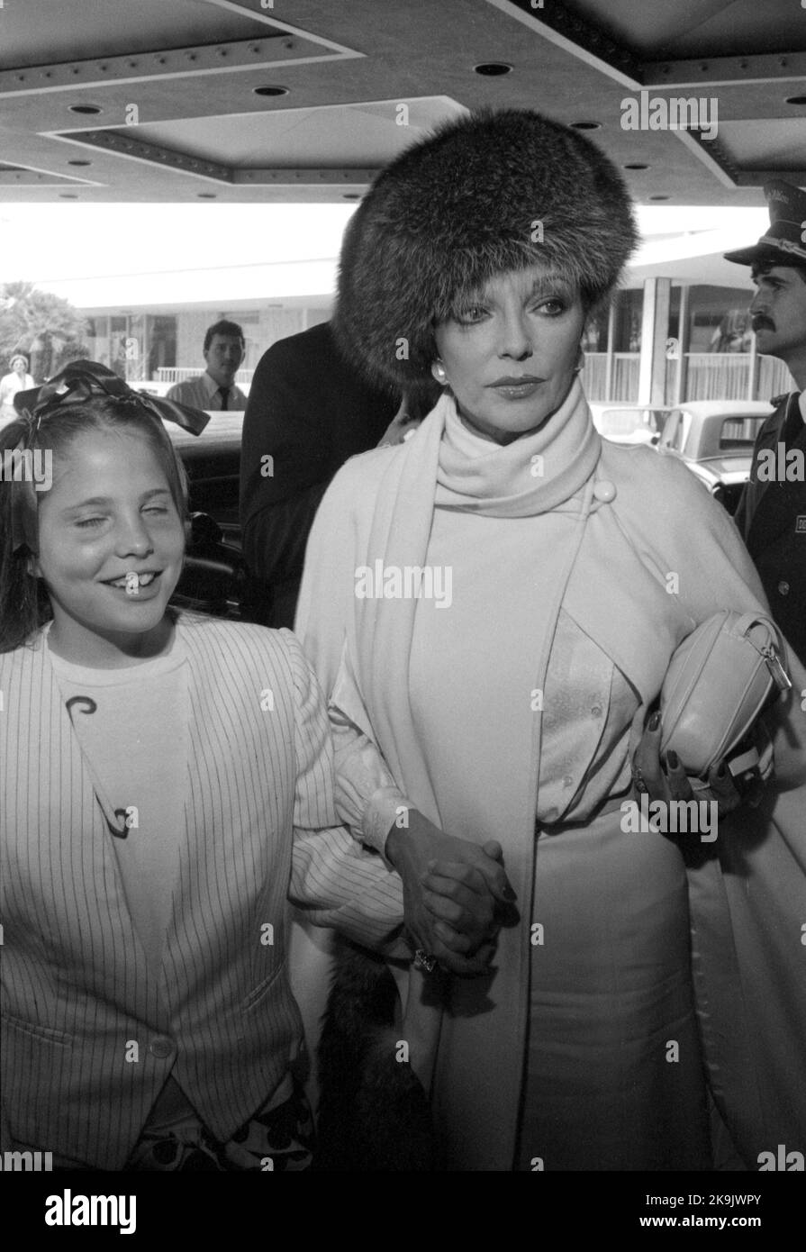Joan Collins and Katyanna Kass at the 1983 Young Musicians Annual ...
