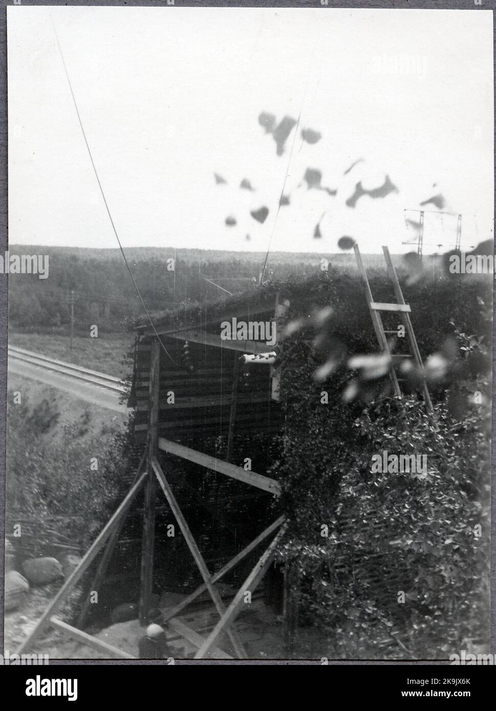 Håmojåkk - Kalixfors, masked shed for transformer Stock Photo - Alamy