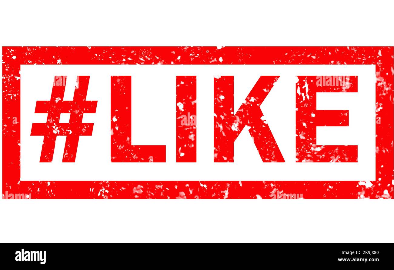 Like red grunge rubber stamp on white background. Like stamp sign. Like ...