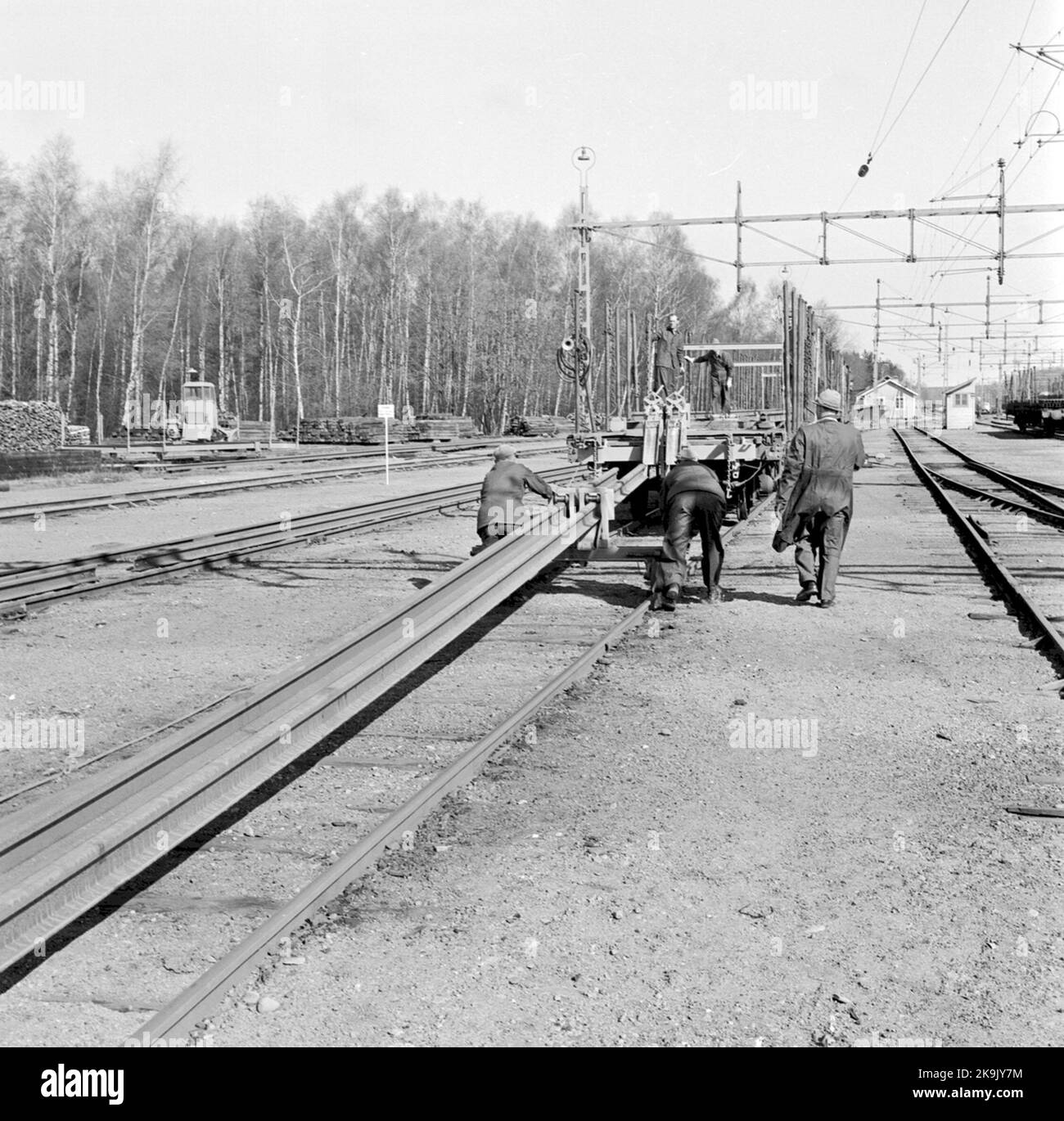 SJ school. Course in rail management. Rail wagon Stock Photo - Alamy