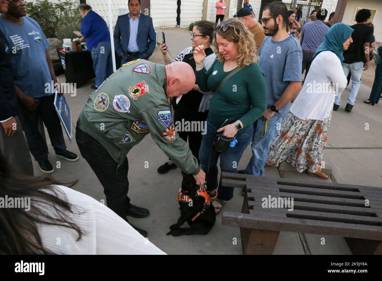 Phoenix, USA. 28th Oct, 2022. Arizona Senator Mark Kelly was joined by ...