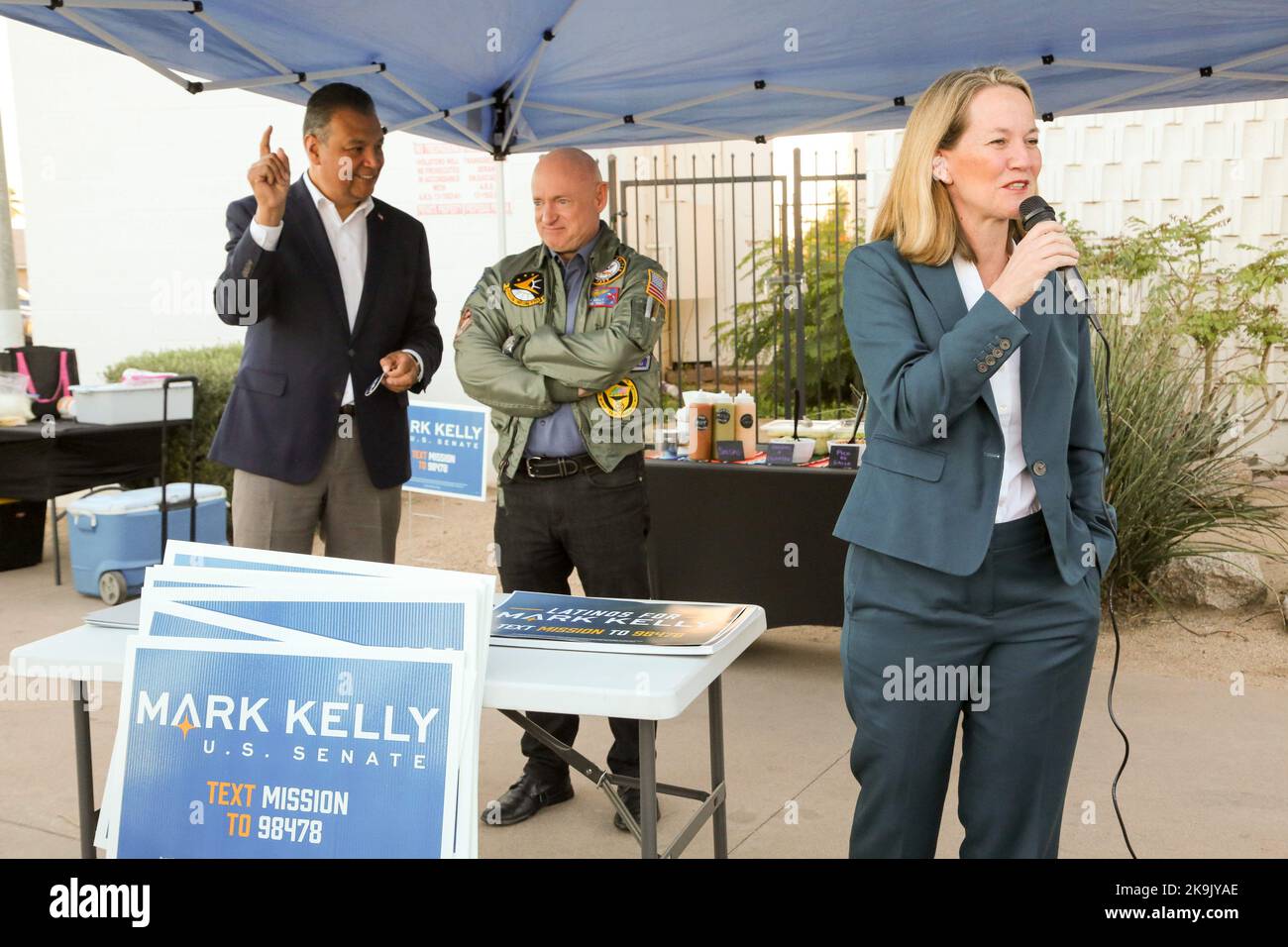 Phoenix, USA . 28th Oct, 2022. Democratic candidate for Attorney ...