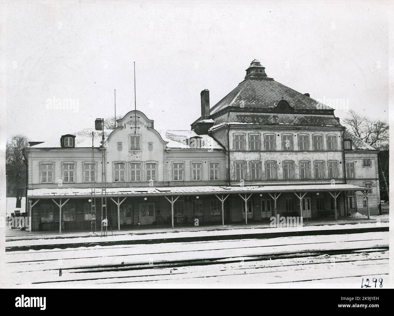 Kalmar C station house Stock Photo - Alamy
