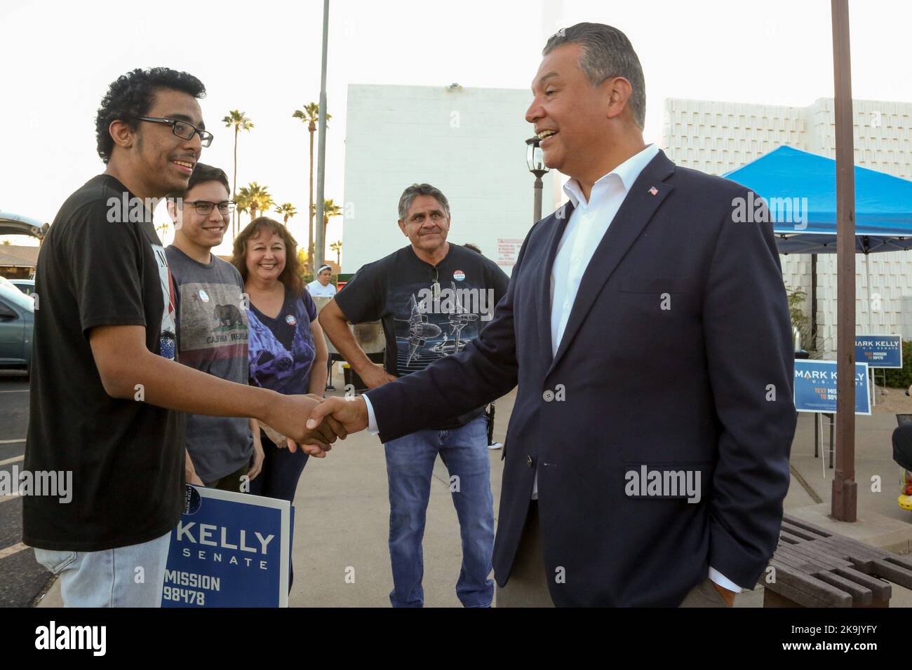 Phoenix, USA. 28th Oct, 2022. California Senator Alex Padilla joined ...