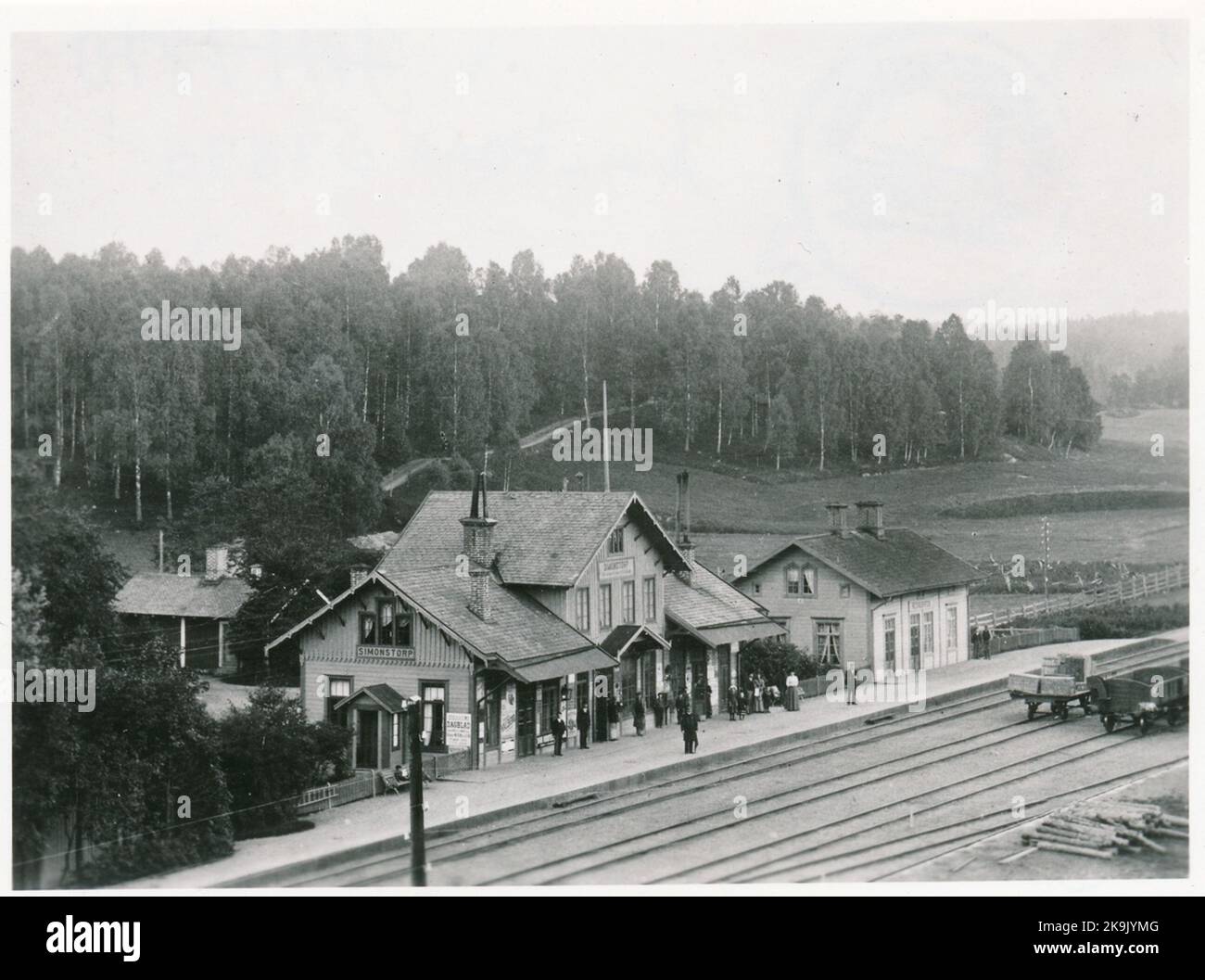 Station opened in 1866. Two -storey wooden house built according to the ...