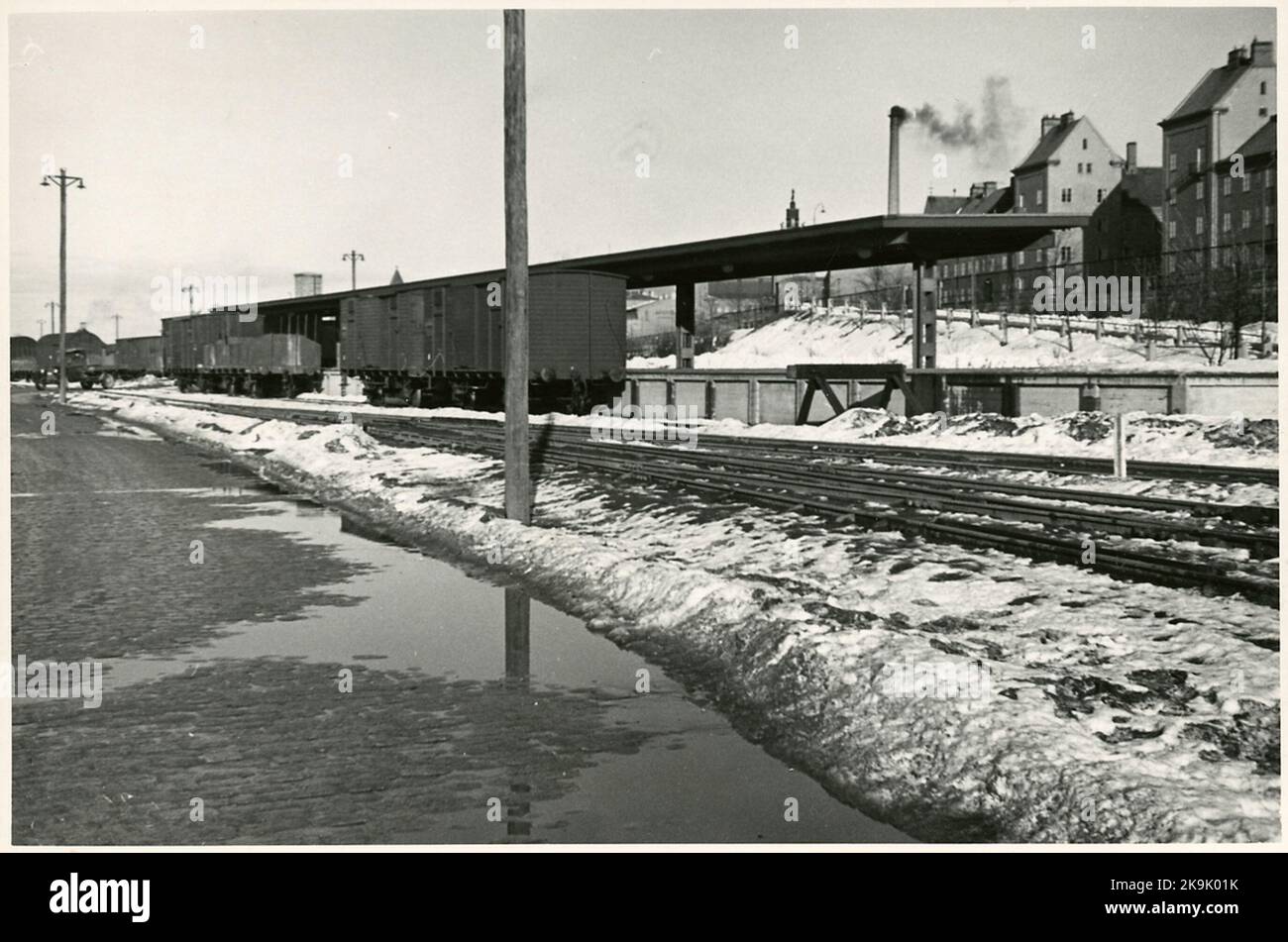 Stockholm Norra station for electrification Stock Photo - Alamy