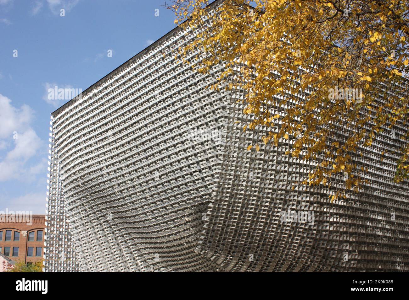 The Cube, a public stage, in the centre of Winnipeg, Manitoba, Canada ...