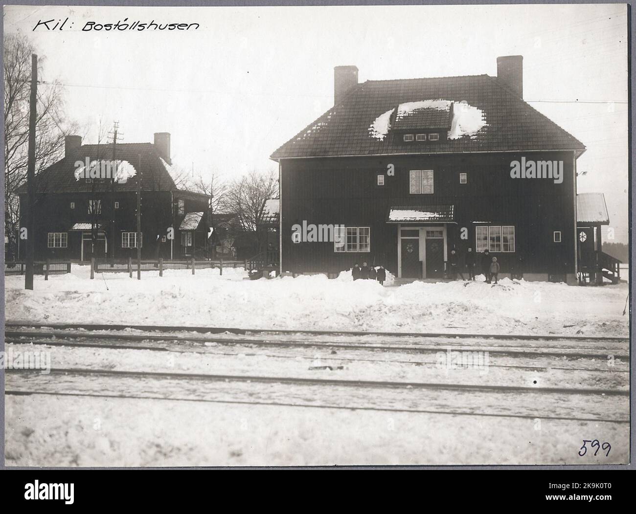 Bostain house at Kil station Stock Photo - Alamy