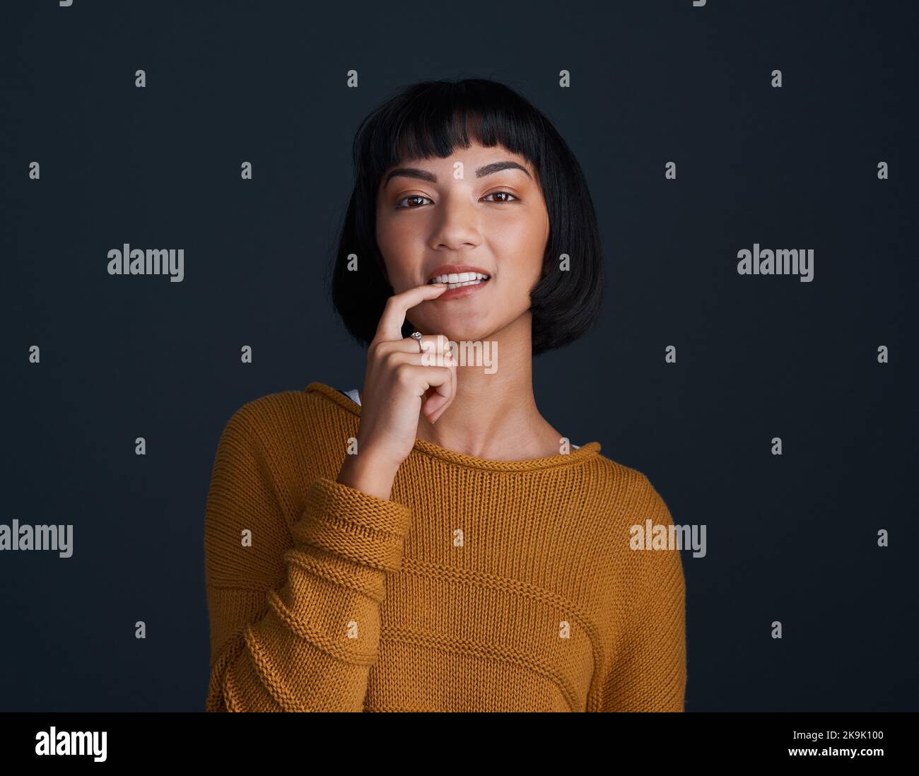 Finger biting hi-res stock photography and images - Alamy