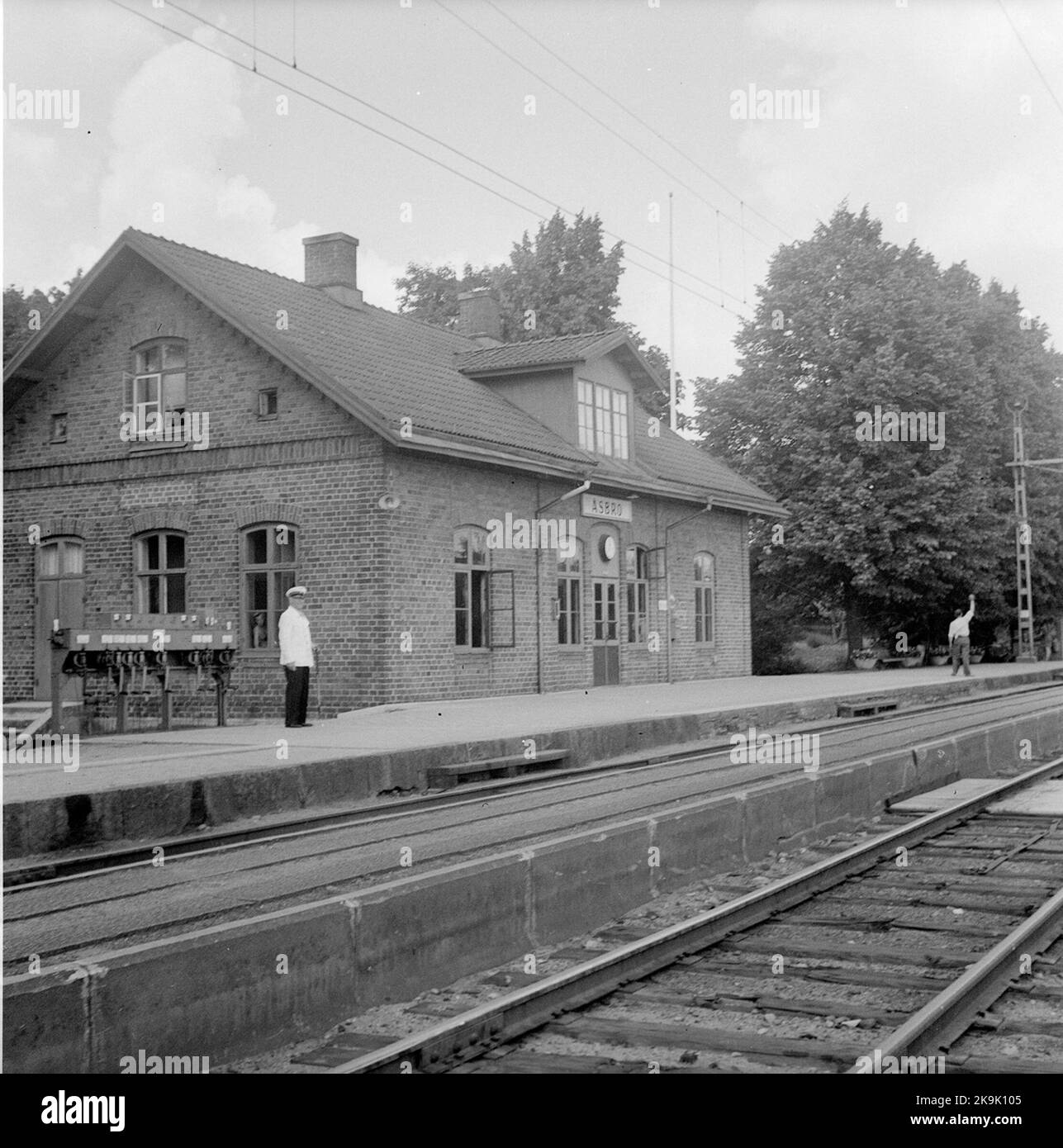 Åsbro station. The traffic area was opened in 1874 by Hallsberg ...