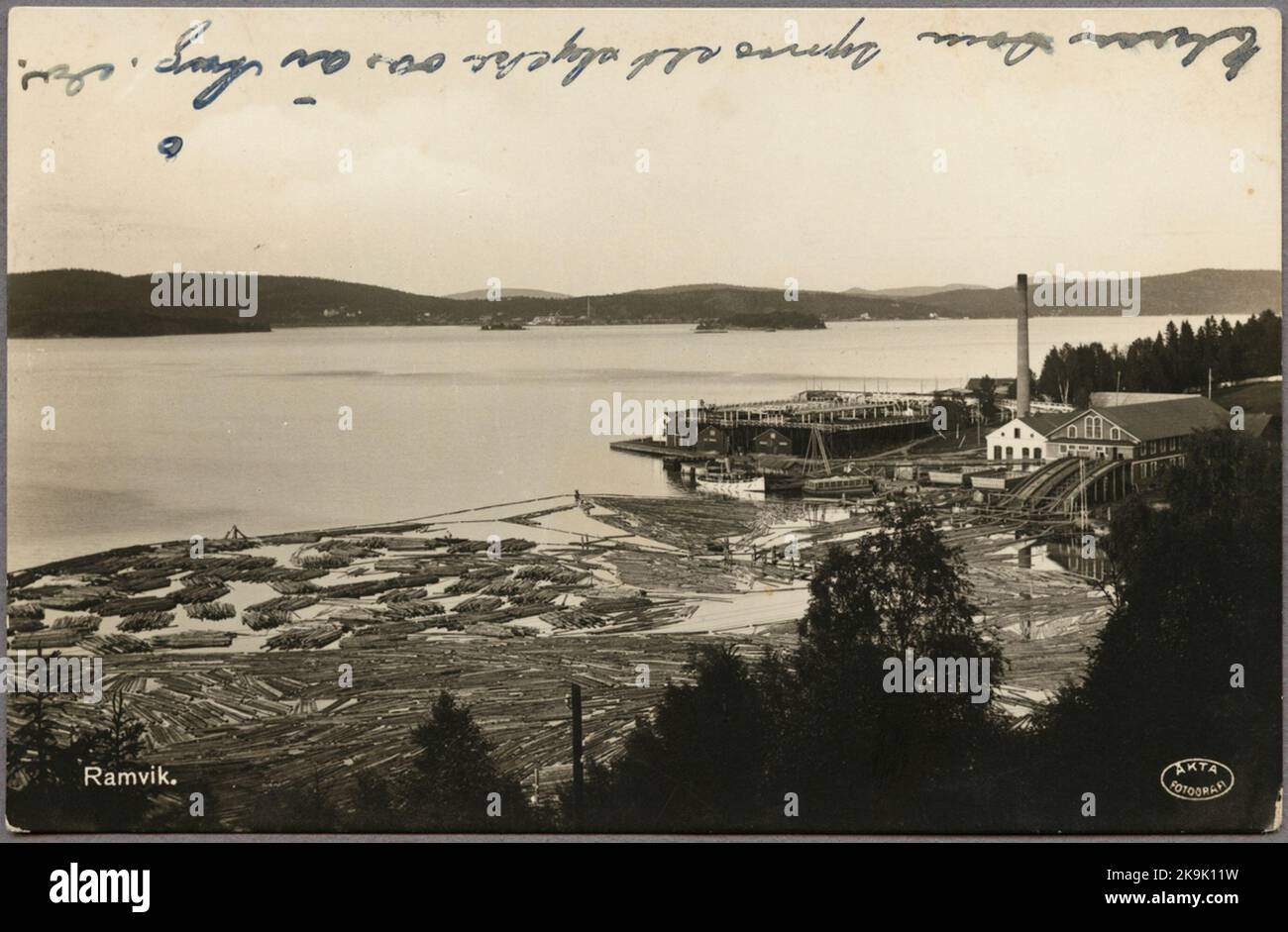 The sawmill in Ramvik Stock Photo - Alamy