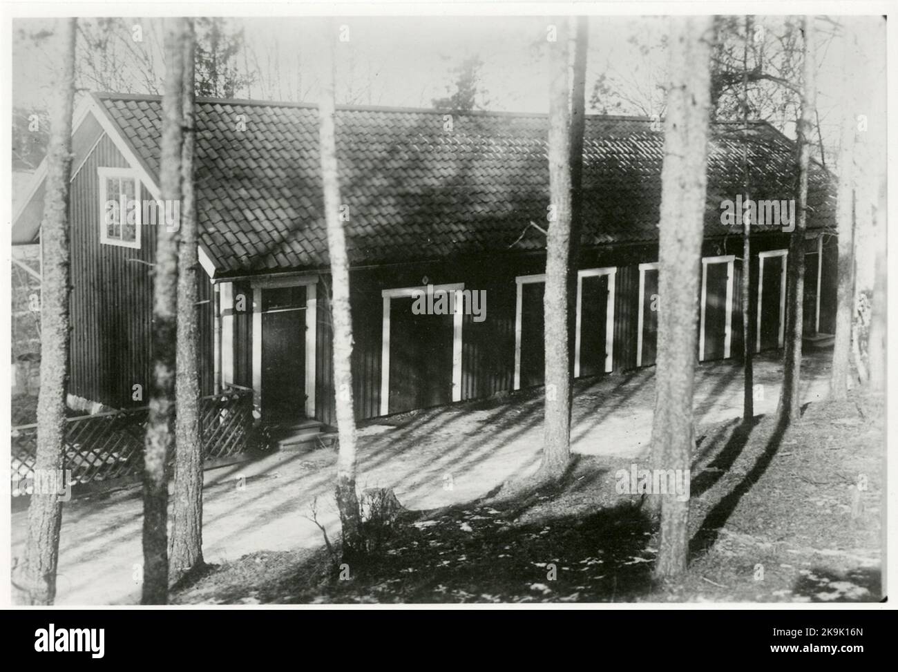 Former stable building that became an outbuilding in Fryksta Stock ...