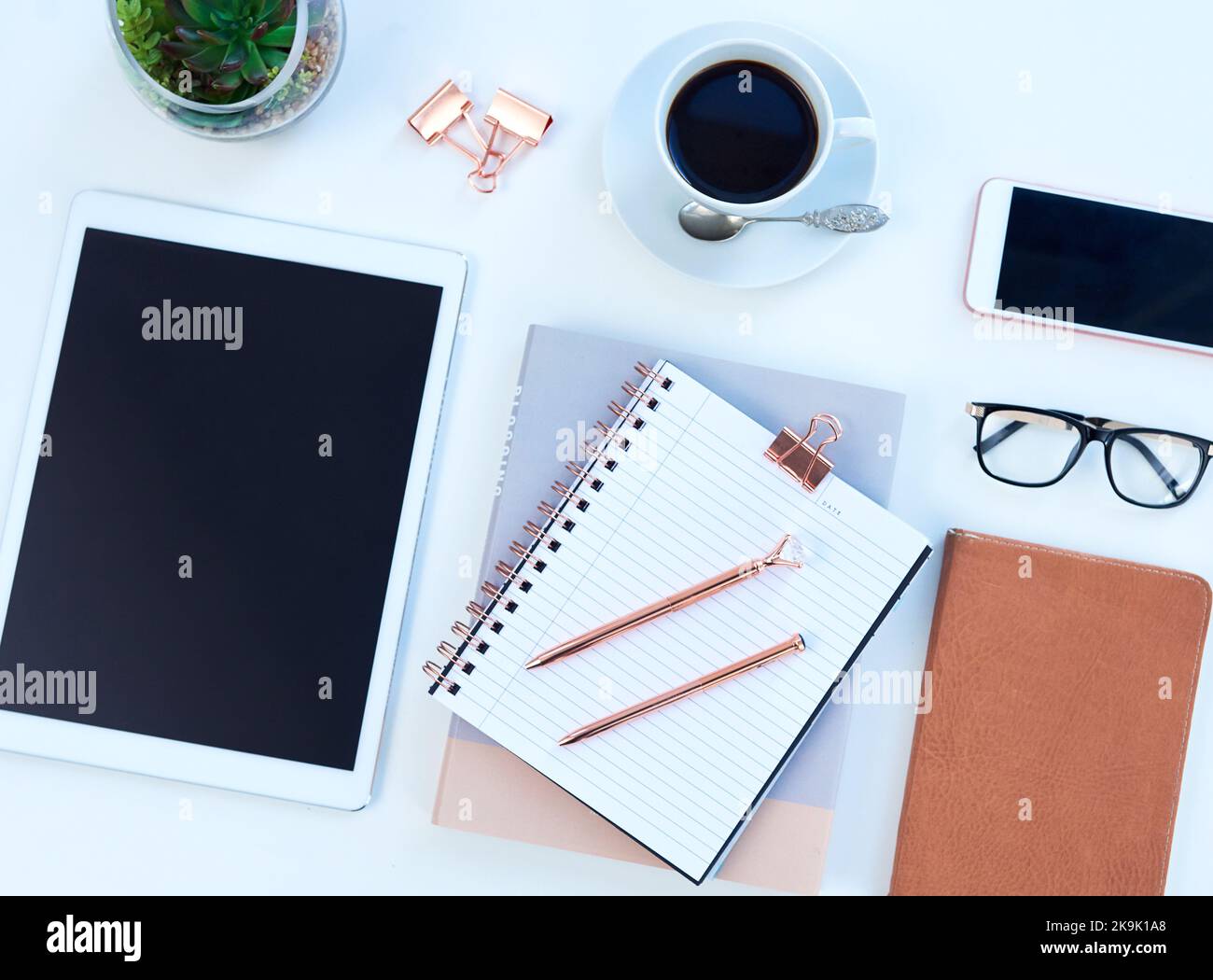 To run a successful blog, this is what youll need. High angle shot of ...