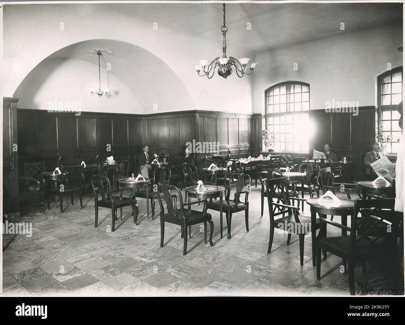 2nd class dining room at Malmö Central Station Stock Photo - Alamy