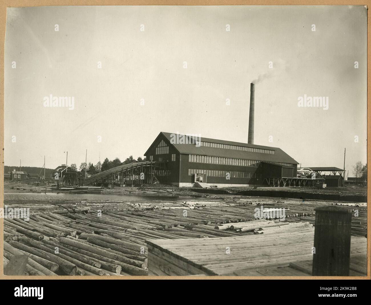The saw house, the State Railway Slipersfabrik in Piteå Stock Photo - Alamy
