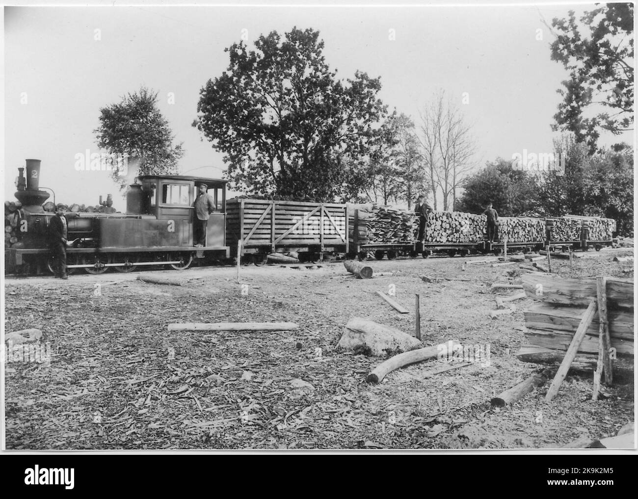 Delary-Streamsnäsbruks Railway Lok 1 "Rudolf Thomson" with freight ...