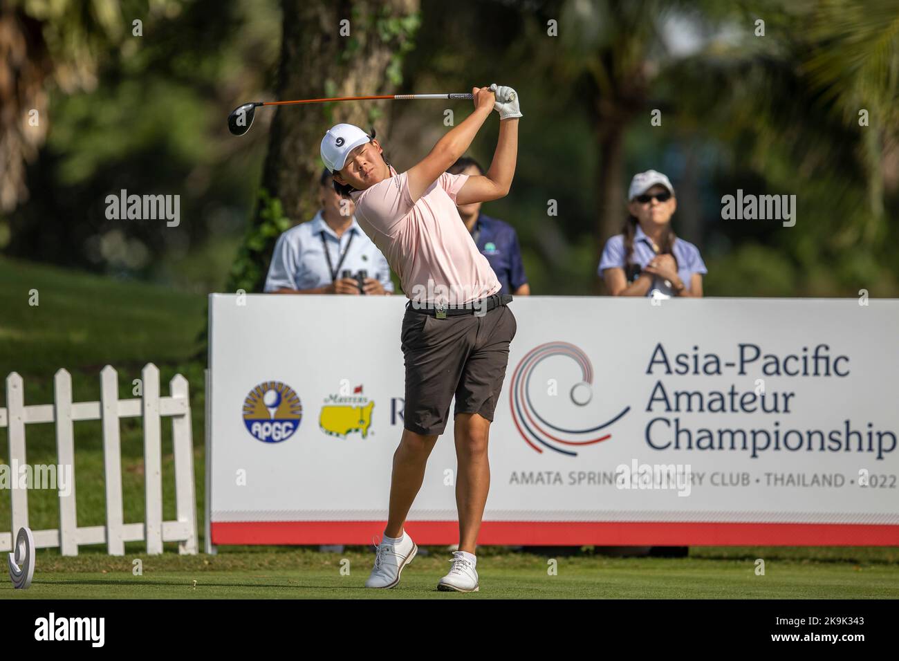 CHONBURI, THAILAND - OCTOBER 29: Joshua Bai of New-Zealand on the first ...