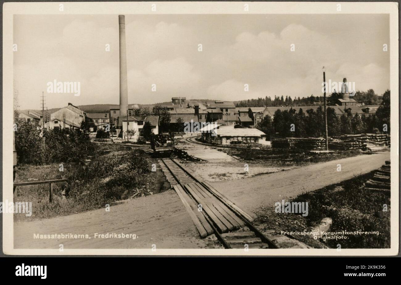 The pulp mills in Fredriksberg Stock Photo - Alamy