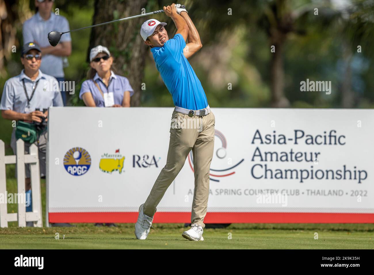 CHONBURI, THAILAND - OCTOBER 29: James Leow of Singapore on the first ...