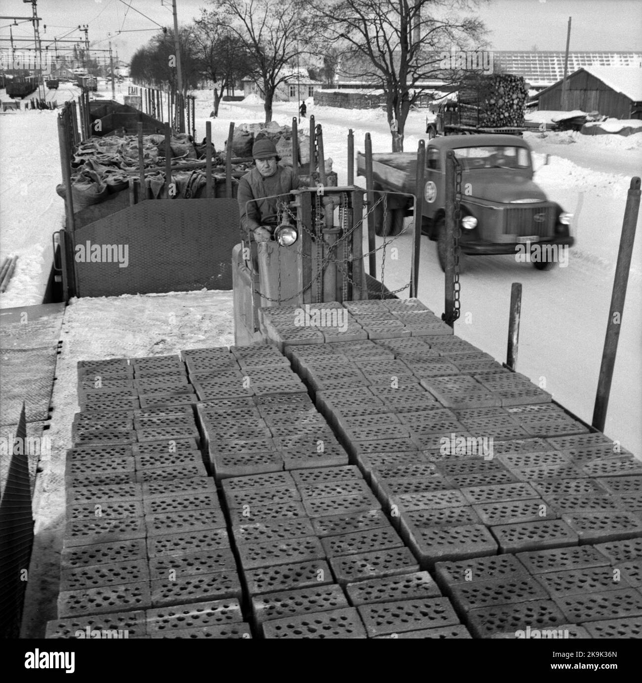 Tegel loading at Sala station, stn Stock Photo - Alamy