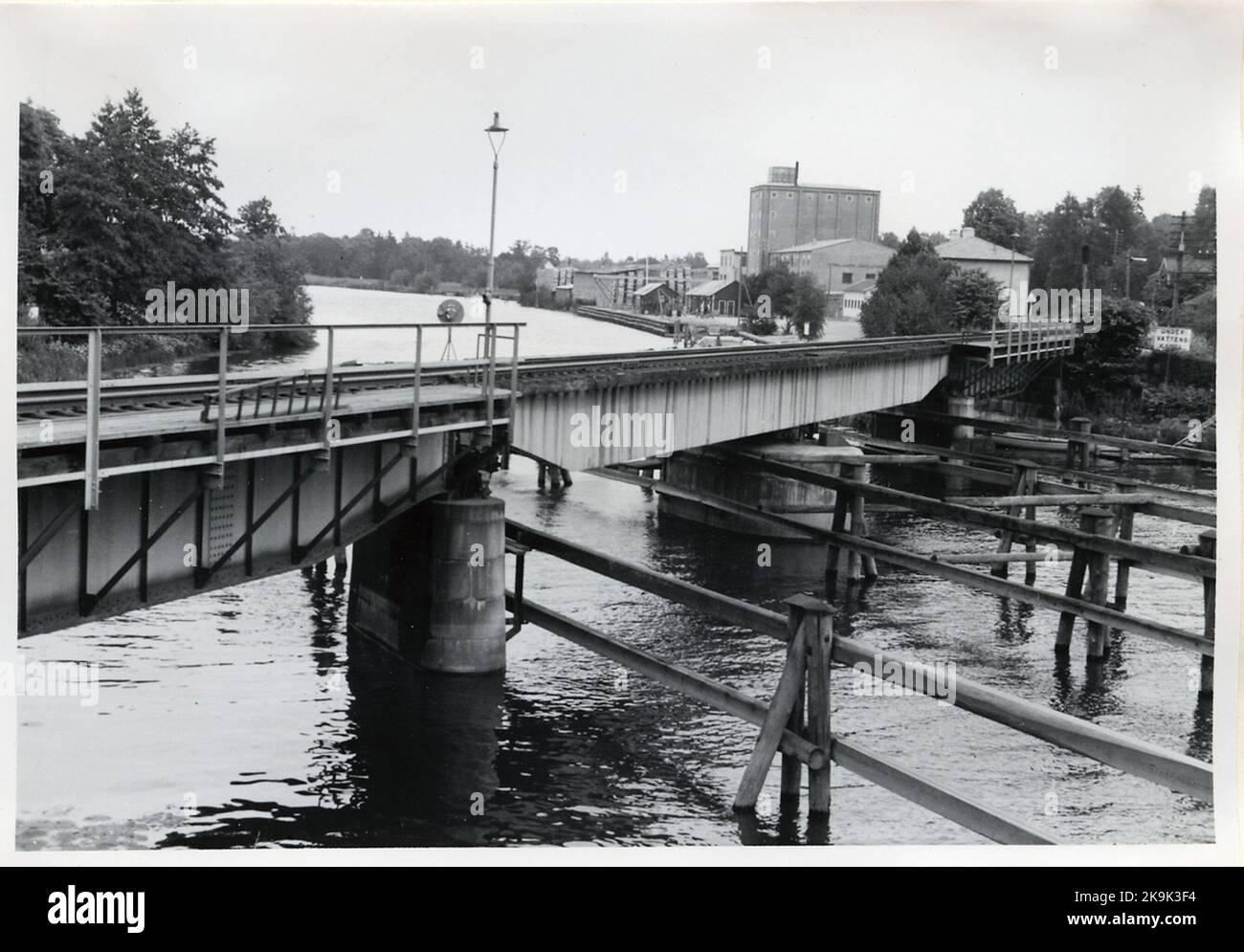Kungsör, railway bridge from the road bridge Stock Photo - Alamy