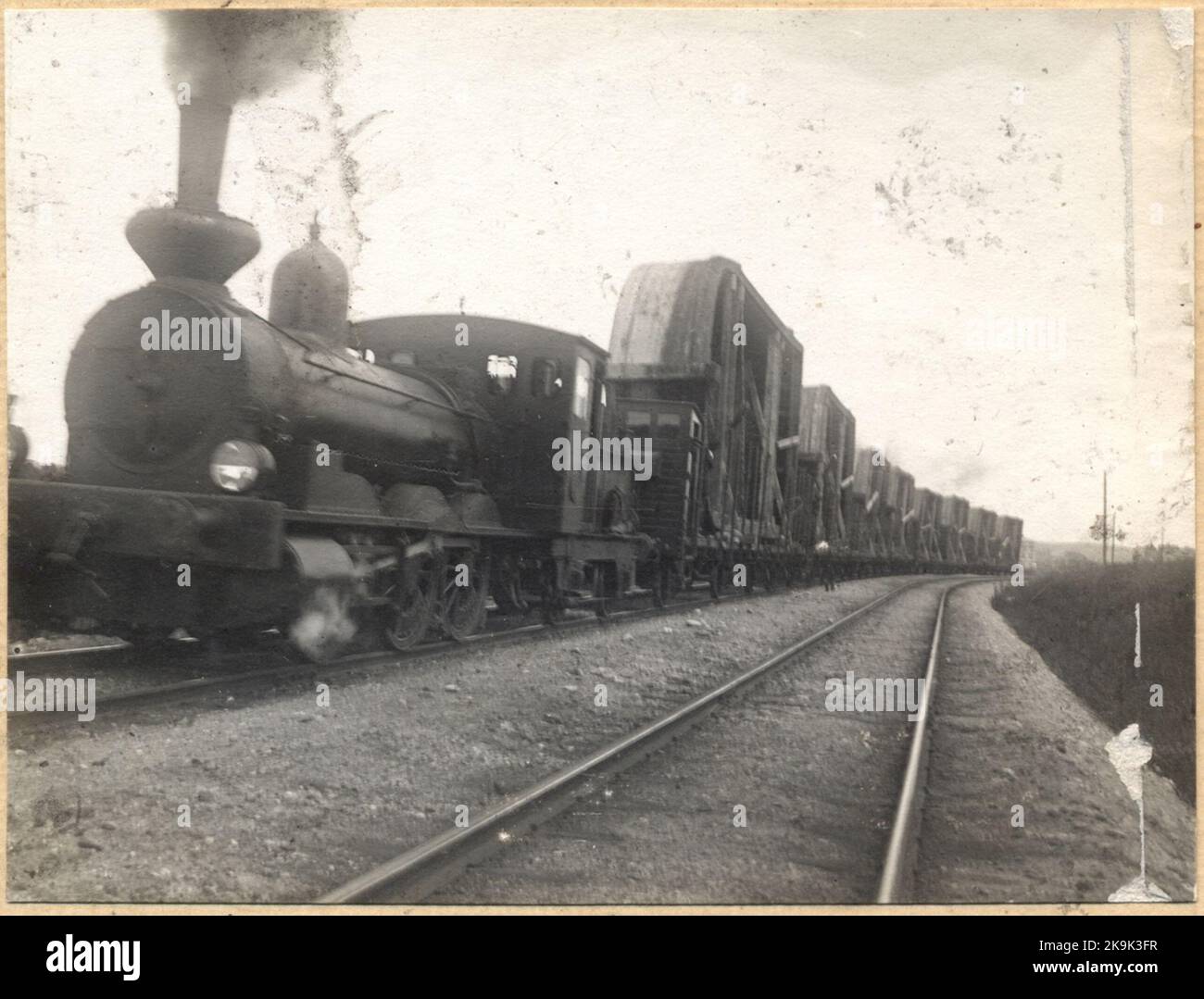 Barrel transport to Jonsered. Traction State railways, SJ I Stock Photo ...