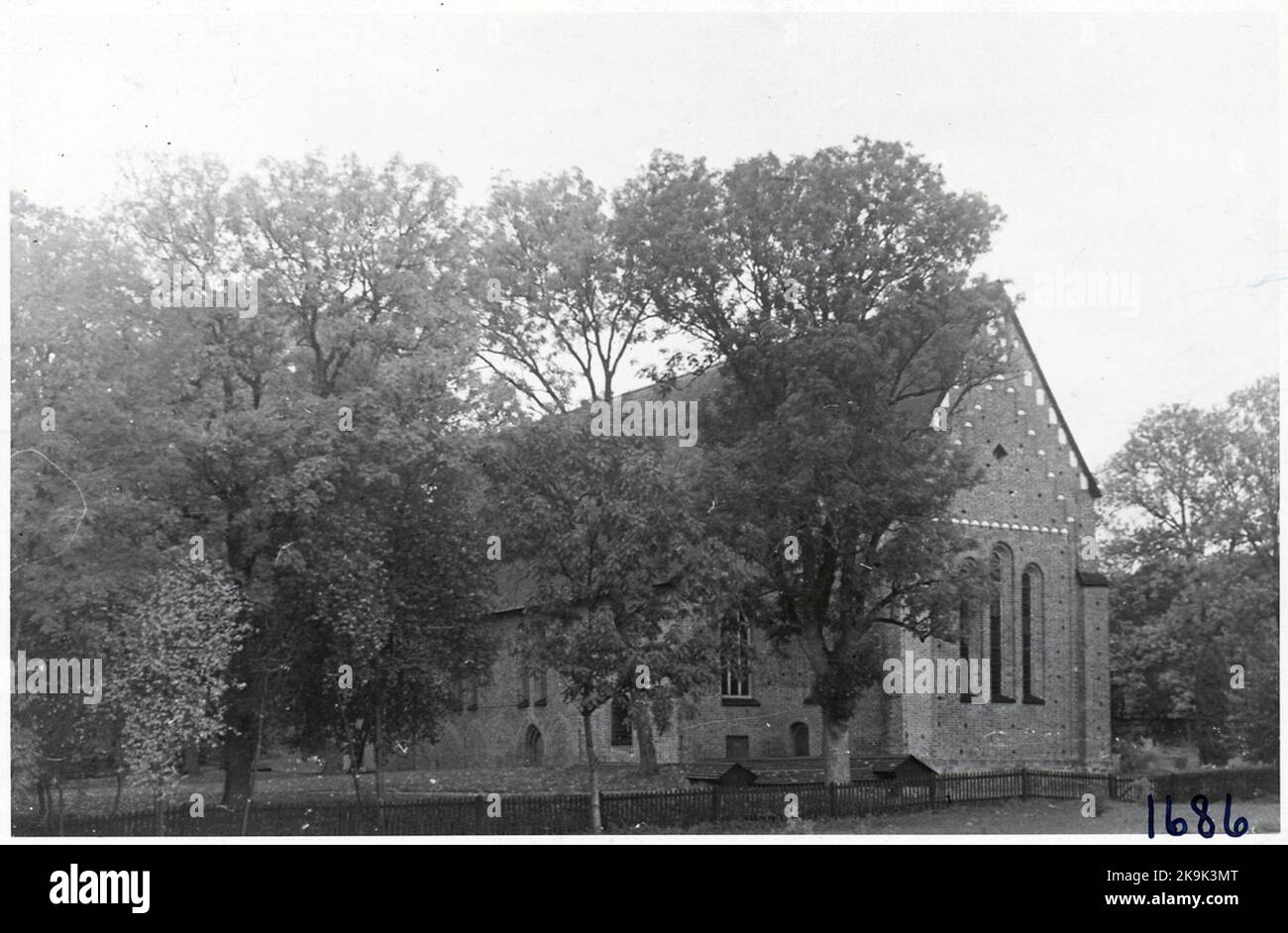 The church located next to bus station in Sigtuna Stock Photo - Alamy