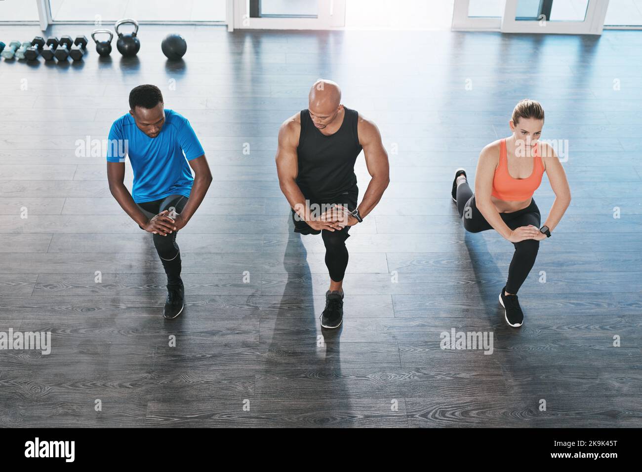 Nothing is more important to us than being healthy. people working out ...