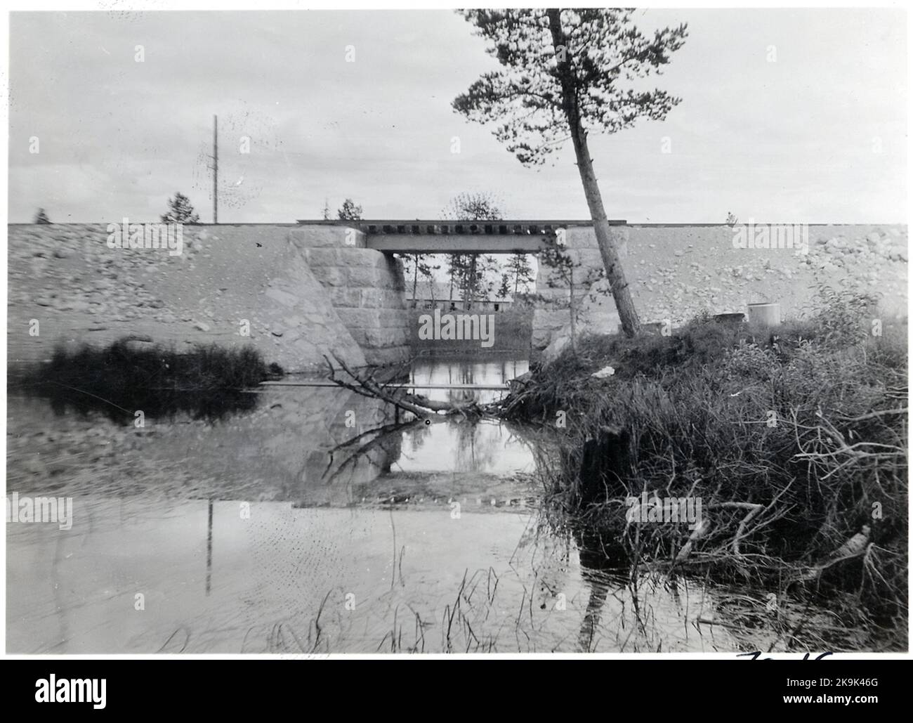 Stream and bridge Cut Out Stock Images & Pictures - Alamy