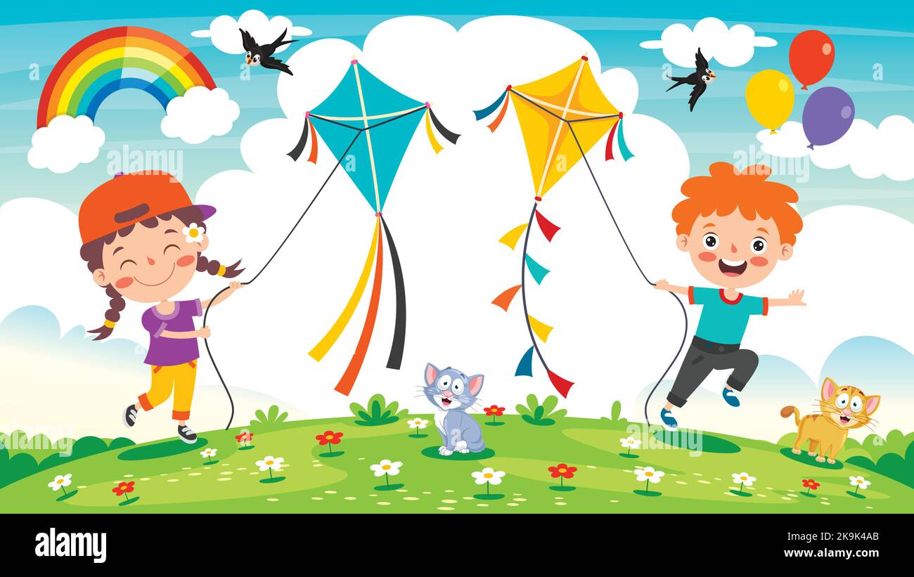 Colorful playground Stock Vector Images - Alamy