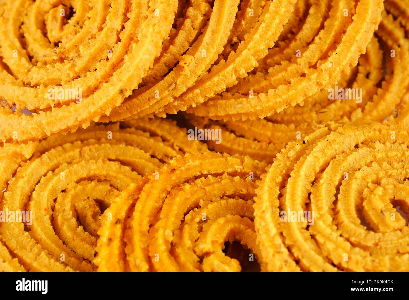 Indian Traditional Snack Chakli, a spiral shaped, Chakali or murukku ...