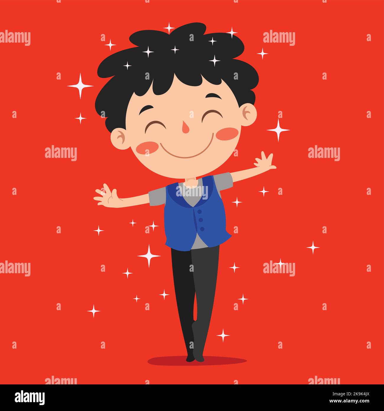 Cartoon Character Performing Classical Ballet Stock Vector Image & Art ...