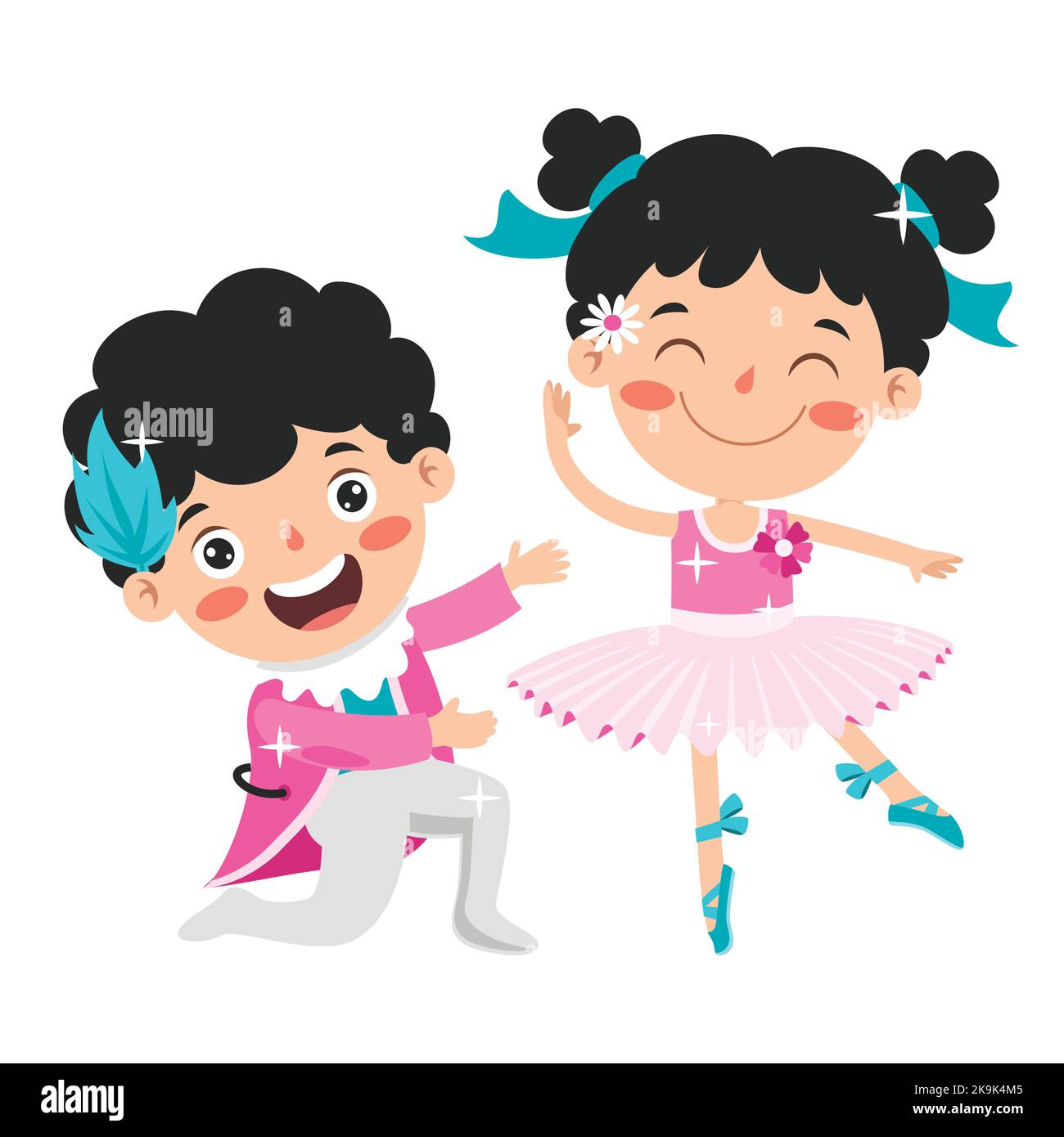 Cartoon Character Performing Classical Ballet Stock Vector Image & Art ...