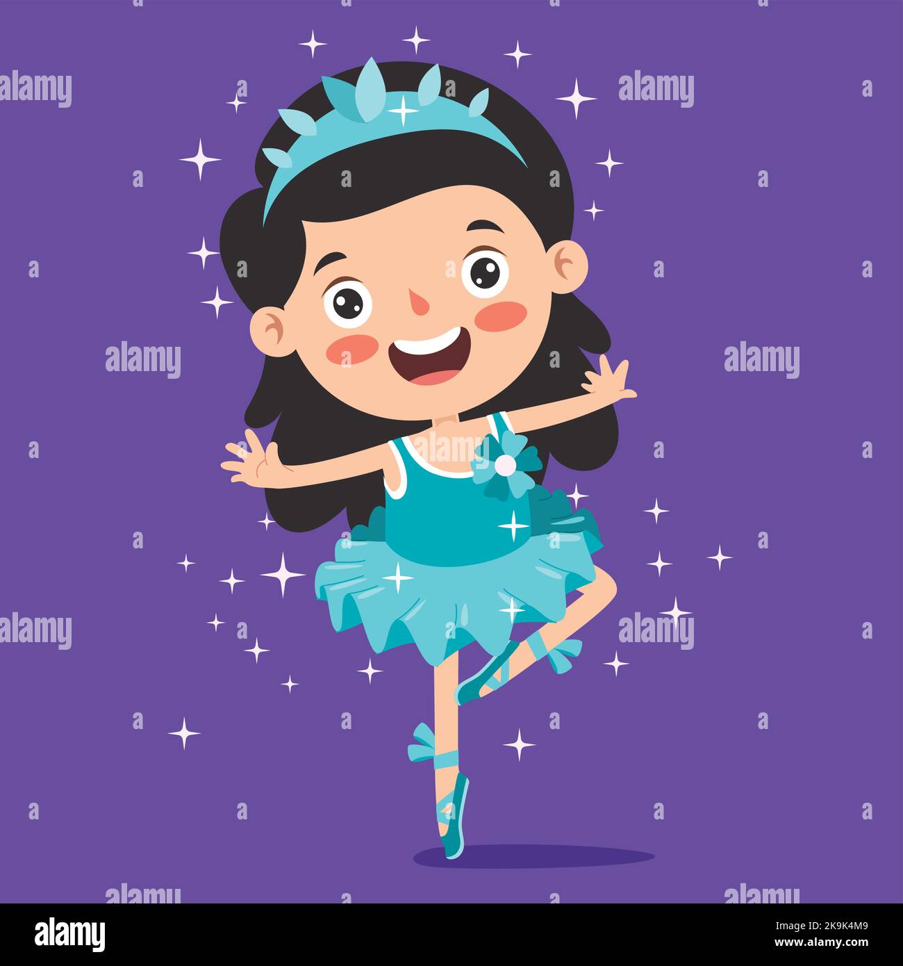 Cartoon Character Performing Classical Ballet Stock Vector Image & Art ...