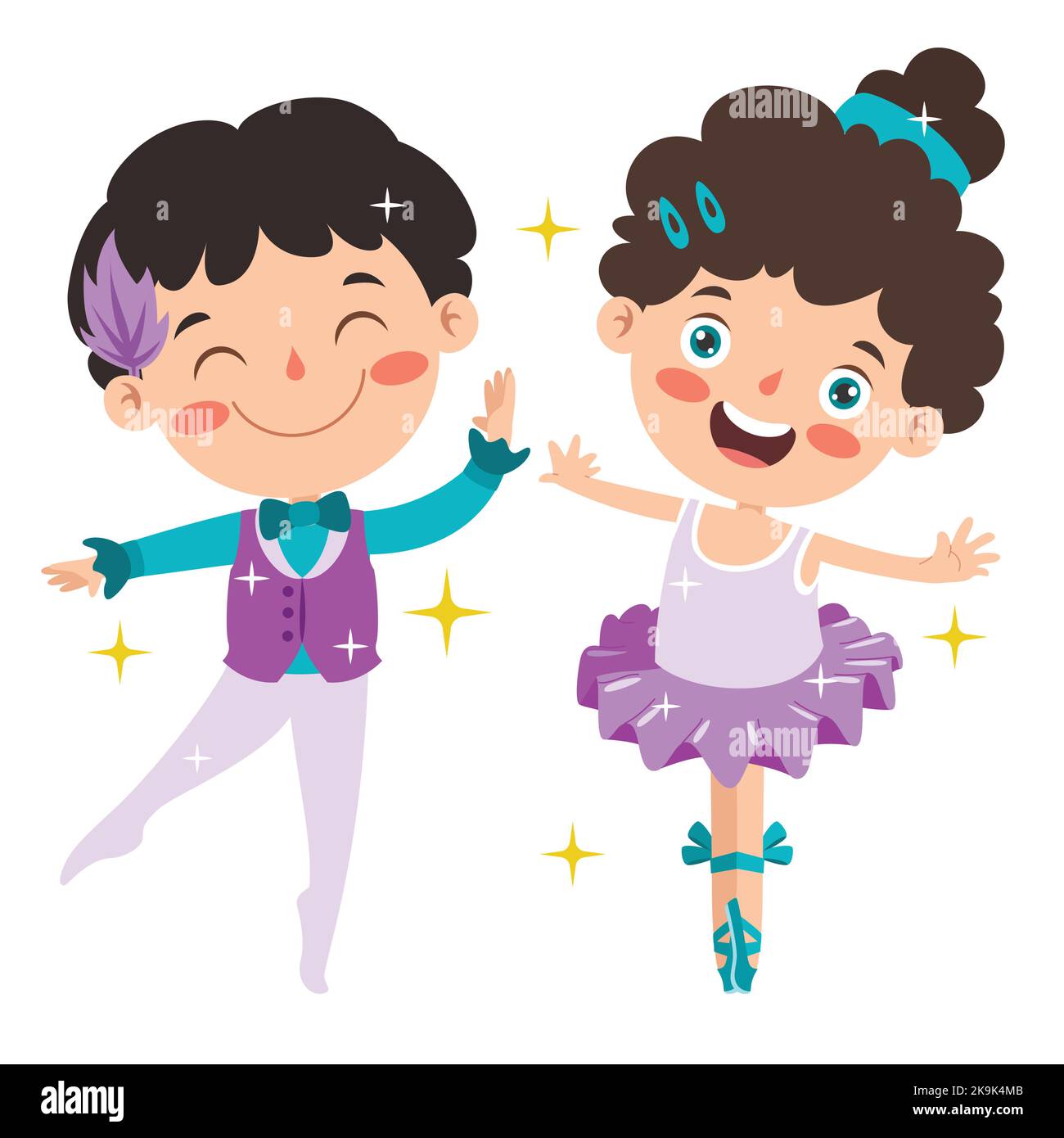 Cartoon Character Performing Classical Ballet Stock Vector Image & Art ...