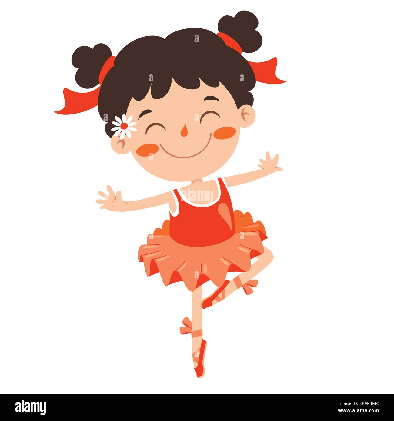 Cartoon Character Performing Classical Ballet Stock Vector Image & Art ...