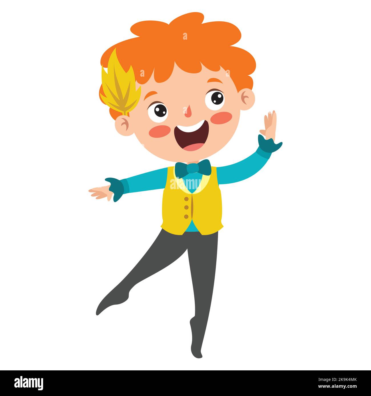 Cartoon Character Performing Classical Ballet Stock Vector Image & Art ...