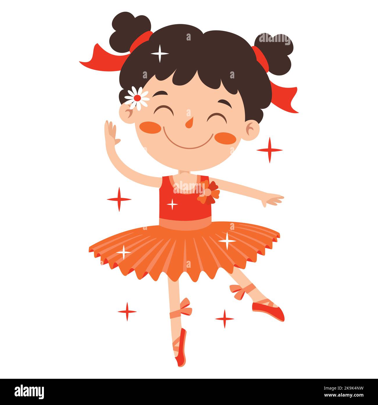 Cartoon Character Performing Classical Ballet Stock Vector Image & Art ...